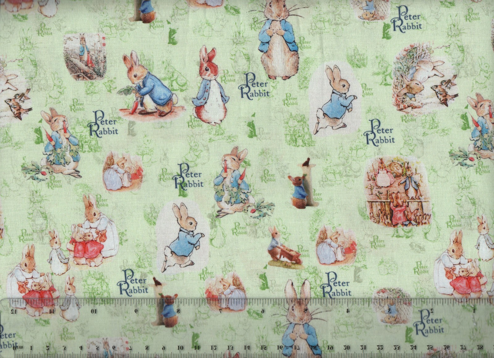 FABRIC~PETER RABBIT~WOVEN QUILTING COTTON~1/2 METRE | eBay