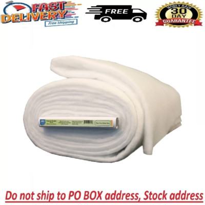 Polyester Quilting Batting, White 96" X 9 Yards by the Bolt | eBay