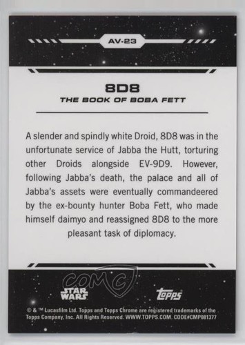 2024 Chrome Star Wars Mustafar Lava Refractor 5/10 8-D8 Torture Droid 8D8 ob9 | eBay