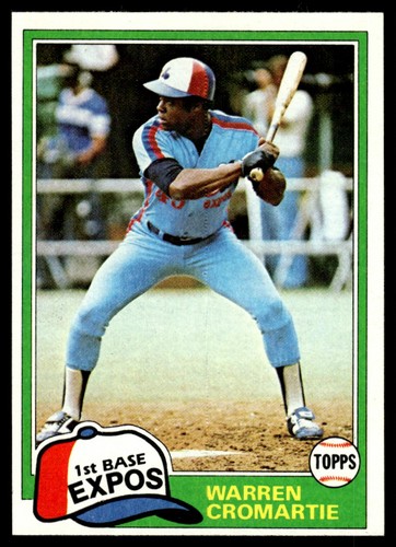 1981 Topps Warren Cromartie Montreal Expos #345 | eBay