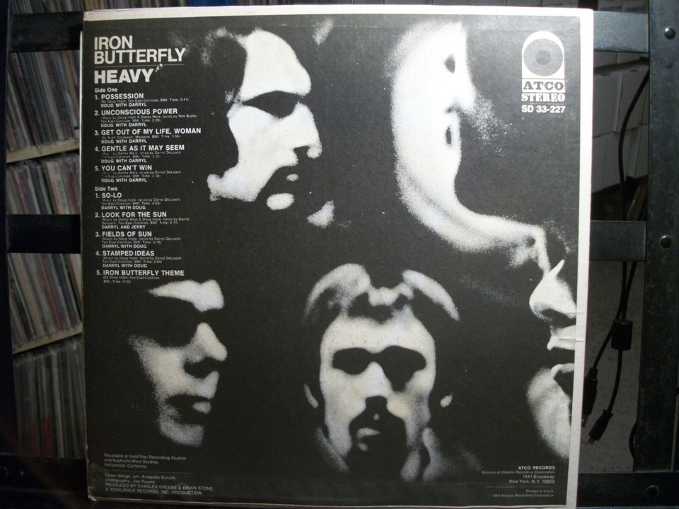 IRON BUTTERFLY Heavy LP 1968 Atco SD33-227 | eBay