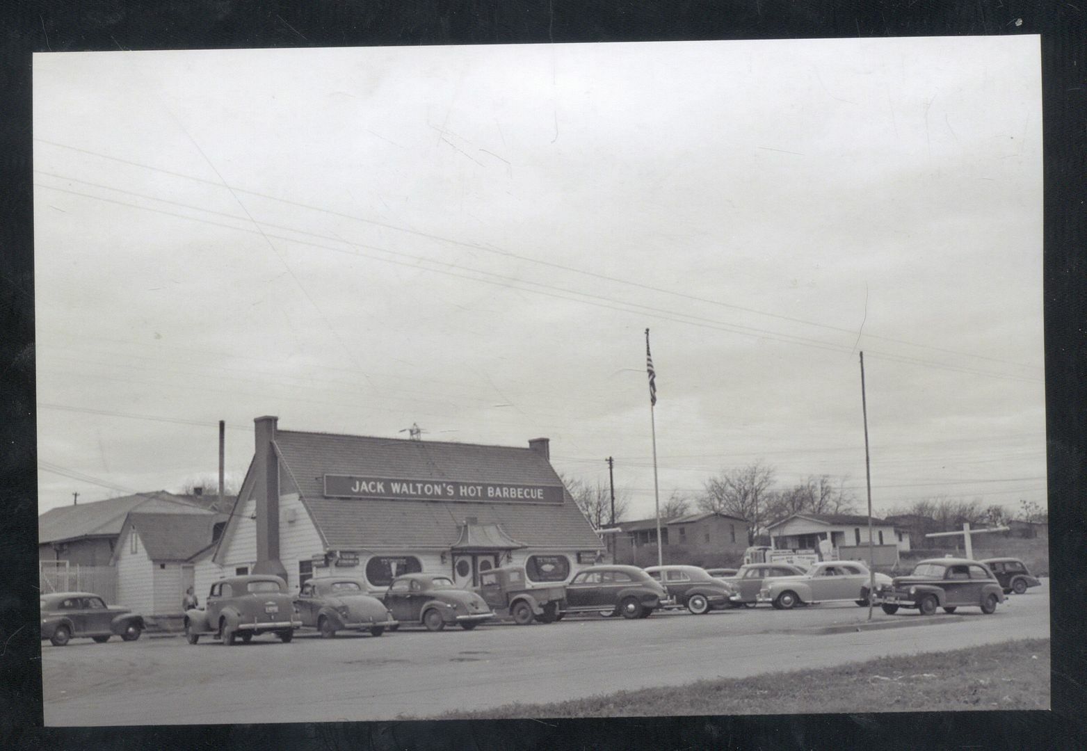 REAL PHOTO DALLAS TEXAS WATSON BBQ RESTAURANT ADVERTISING POSTCARD COPY ...