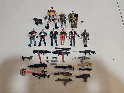 Lot of Vintage 90s & 00s Gi Joe Action Figures and Accessories Guns ...