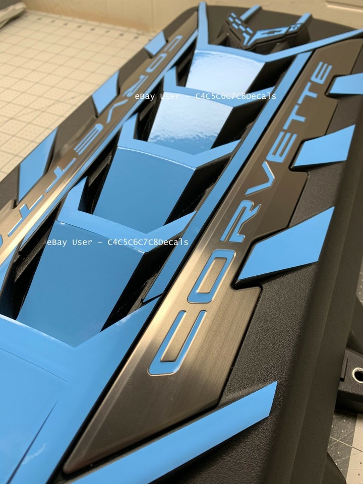FITS Chevy Corvette StingRay C8 Engine Cover Decal 20 21 22 23 24 LOTS ...