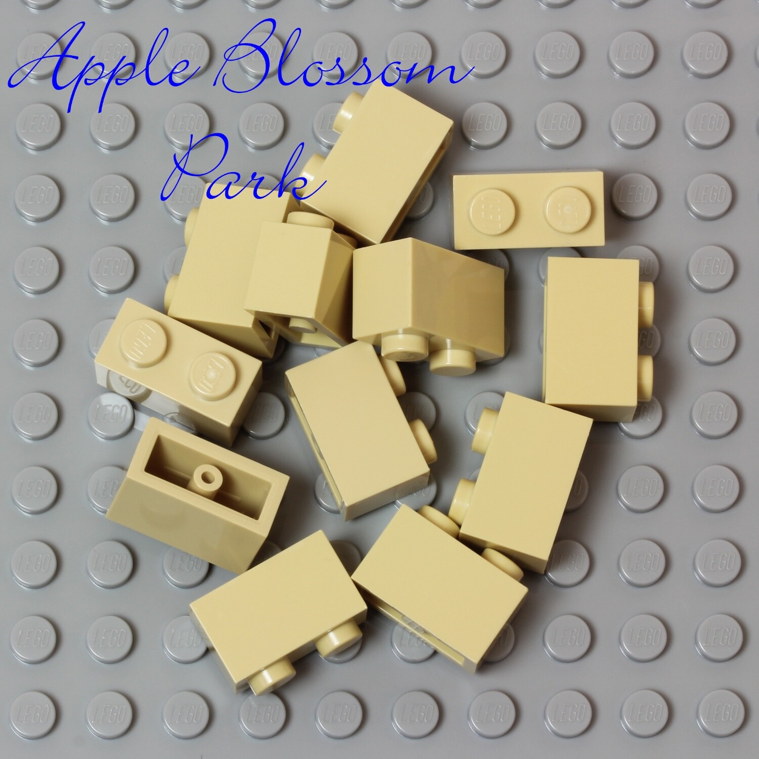 NEW Lego Lot/10 Tan 1x2 BRICKS - Beige Minifigure House Building Block ...