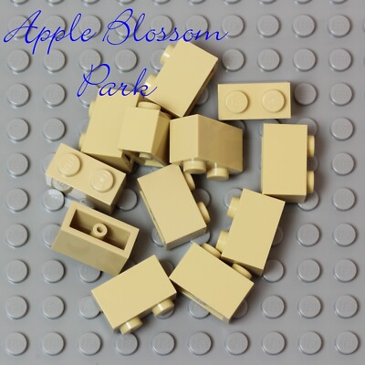 NEW Lego Lot/10 Tan 1x2 BRICKS - Beige Minifigure House Building Block ...