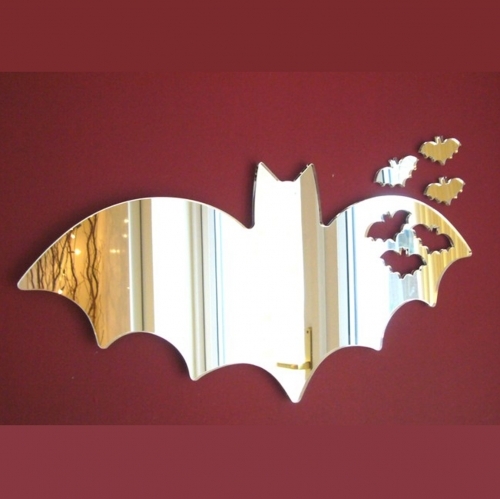 Bats out of Bat Shaped Mirrors (3mm Acrylic Mirror, Several Sizes ...