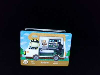New Raddle 28 Welcome amiibo Series - Animal Crossing Amiibo Card | eBay
