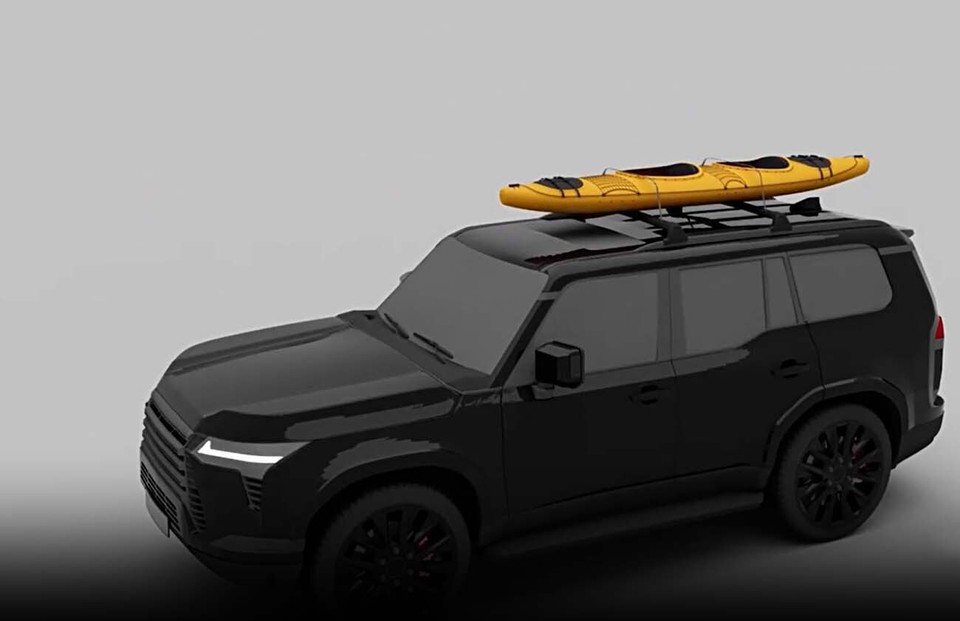 2PCS Cross Bar fits for Lexus GX550 2024 2025 Carrier Rails for Flush ...