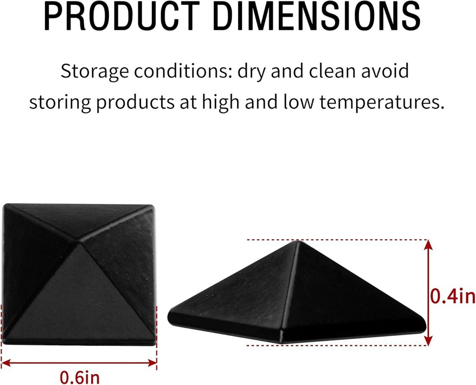 18 Pcs Snowboard Stomp Pads- Pyramid Studs Snowboard Grip Stomp Pad ...