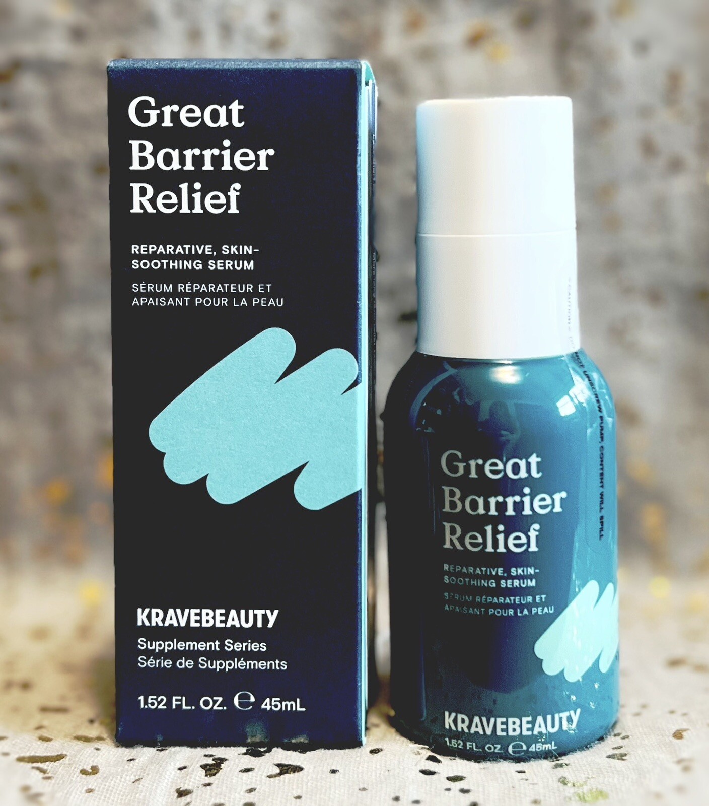 Krave Beauty~Great Barrier Relief~Reparative Skin-Soothing Serum~1.52oz ...