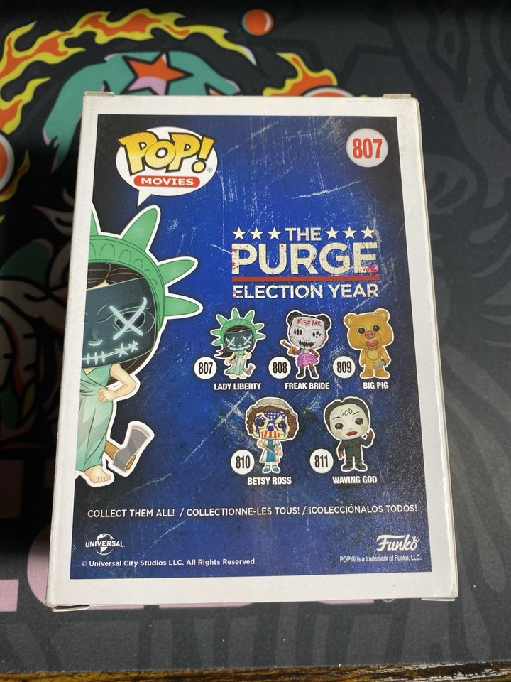 Funko Pop! The Purge Election Year Lady Liberty 807 Vinyl Figure ...