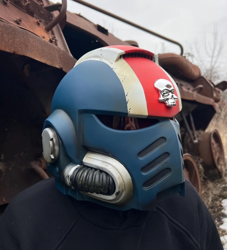 Space Trooper helmet, WARHAMMER 40K , Space Marine helmet, | eBay