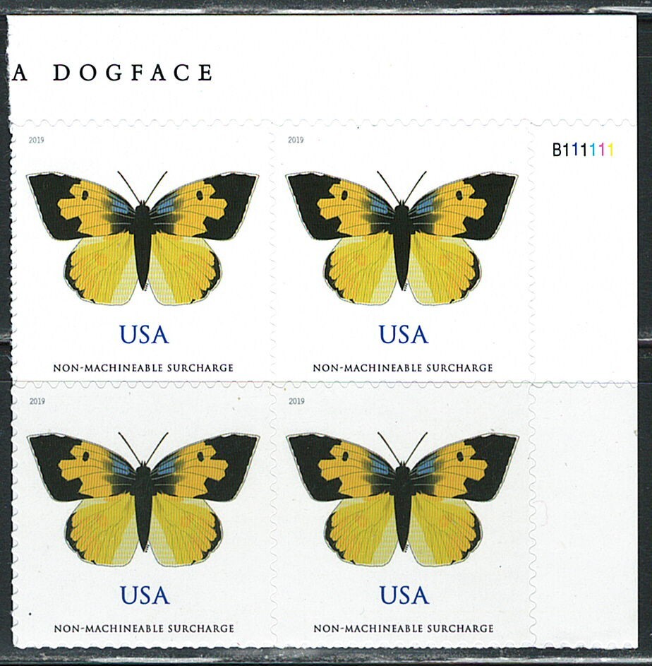 US Mint Block of 4 California Dogface Butterfly Stamp, Scott#5346 | eBay