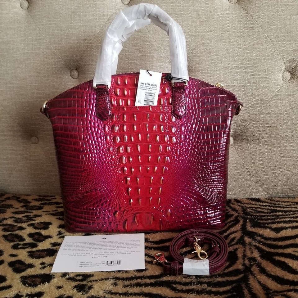 BRAHMIN RUBY OMBRE LARGE DUXBURY SATCHEL | eBay
