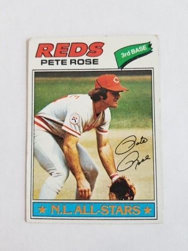 PETE ROSE 1977 TOPPS BASEBALL CARD #450 CINCINNATI REDS | eBay