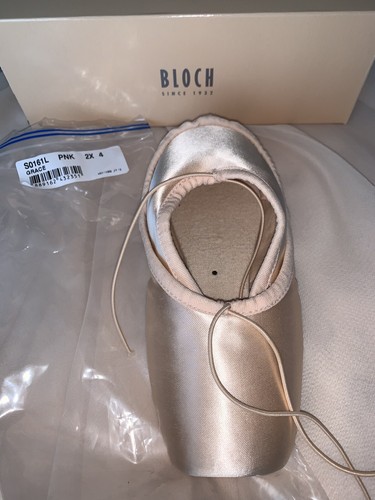 NIB NEW Bloch “Grace” Pointe Ballet Shoes #S0161L~Pink Satin~Size 4 2X Width | eBay