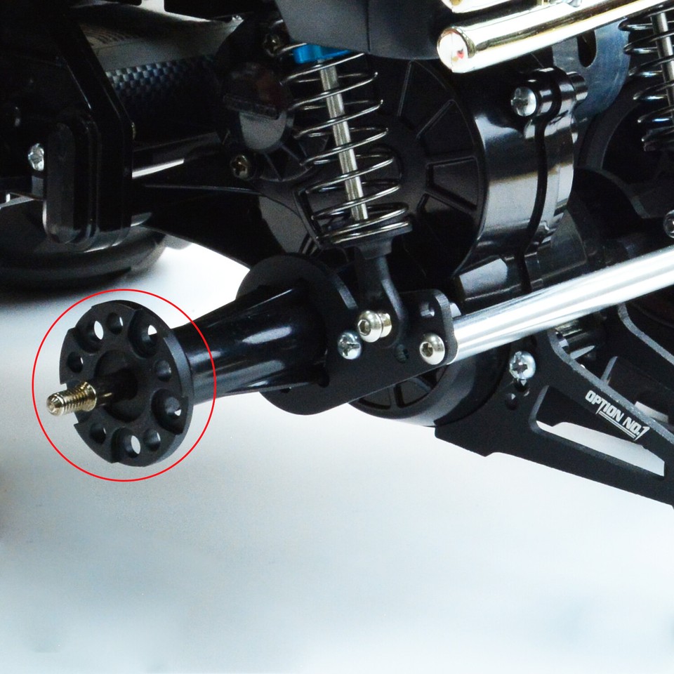RC Car Aluminum Rear Wheel Hub Adapter For Tamiya CW-01 Monster Beetle ...