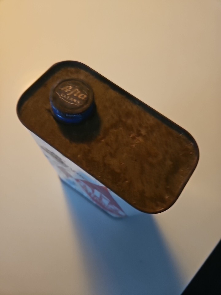 Vintage Afta Cleaning Fluid Tin Spot Removing 1 QT Metal Can For All ...