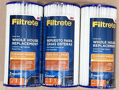 3M Filtrete Whole House Replacement Water Filter 3WH-HDPL-F01 (3 Pack ...