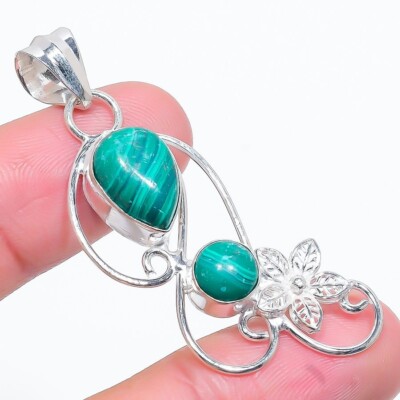 Pendentif bijou en argent sterling 925 fait main avec pierre précieuse ...