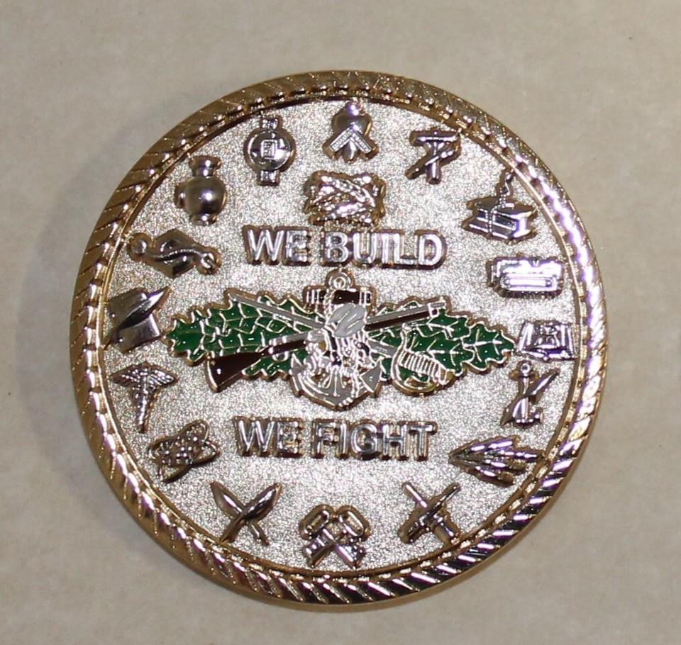 27th Mobile Construction Battalion MCB- 27 Seabee Navy Challenge Coin ...