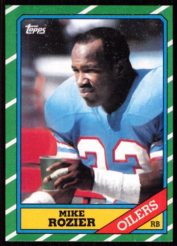 1986 Topps Mike Rozier Rookie Houston Oilers #351 | eBay