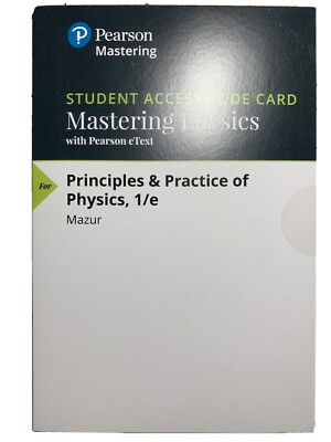 Pearson Mastering Physics:Principles & Practice of Physics 1/e eText ...