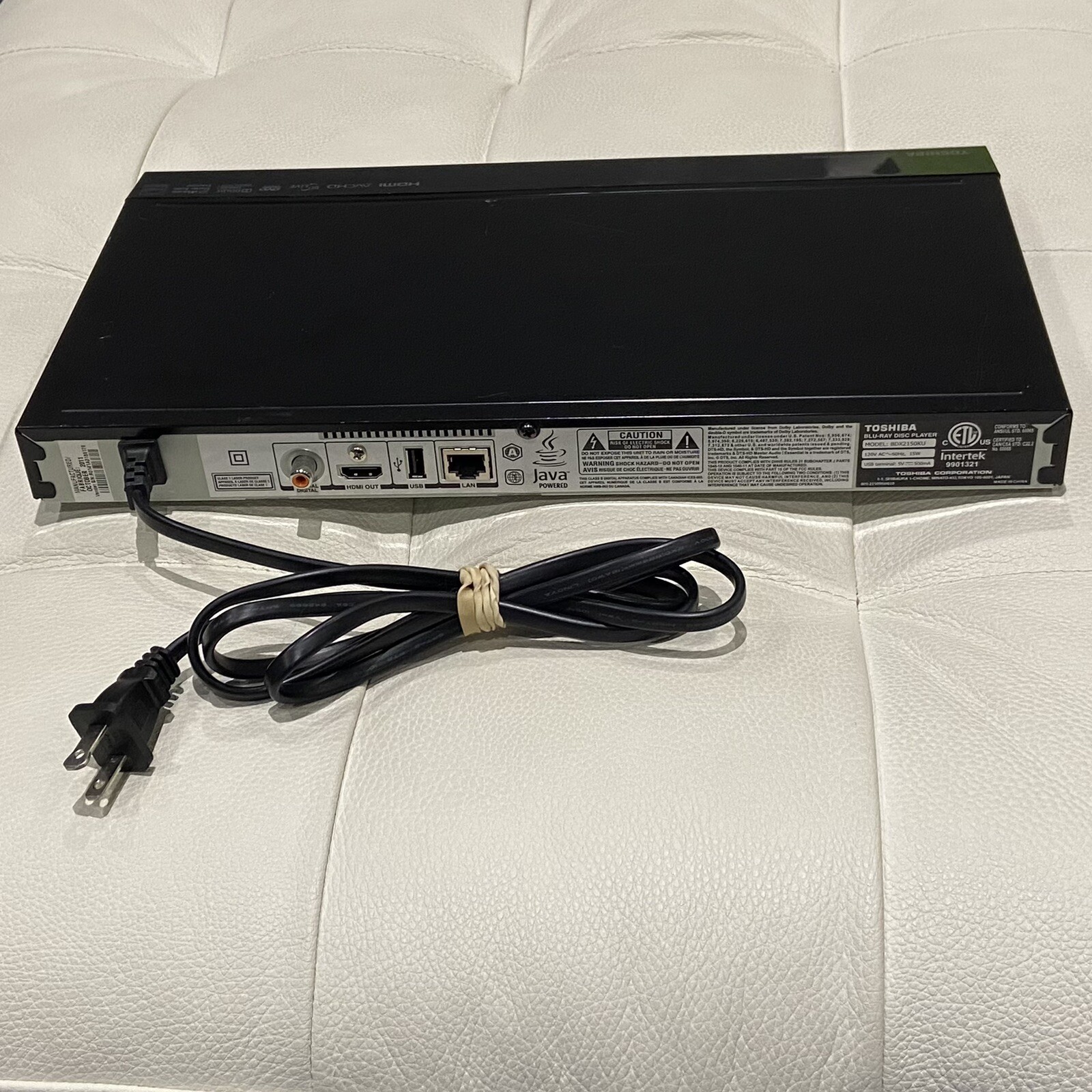 Toshiba BDX2150KU Blu-Ray DVD Player - No Remote 22265052211| eBay