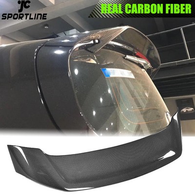 REAL CARBON Rear Roof Spoiler Window Wing Fit for Benz Smart Fortwo ...