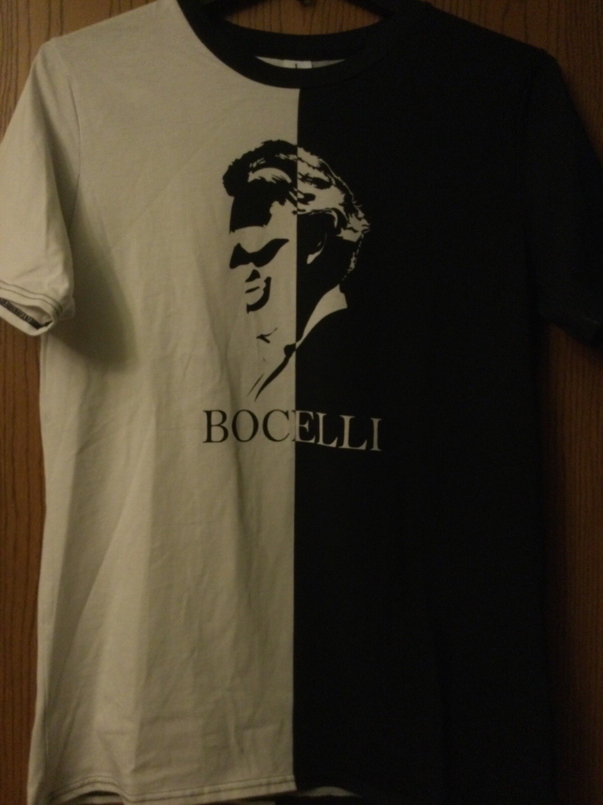 Andrea Bocelli - Italian Tenor - Black & White Shirt … - Gem