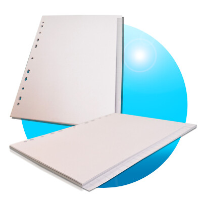 24tlg Ordnerregister Register A4 blanko Karton grau Ordner-Register ...