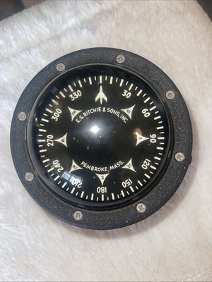 E. S. Ritchie & Sons Inc. Nautical Marine Boat Compass Black Pembroke ...