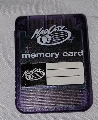 Madcatz Madcats Purple Memory Card PS1/PS2 | eBay