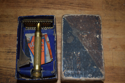 Vintage Segal Safety Razor Brass Color 1920 | eBay