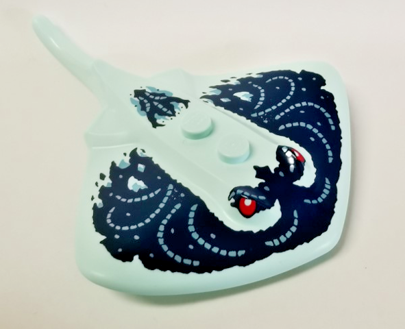 LEGO Manta Ray Stingray Aqua and Blue Metallic Sea Creature Ocean ...