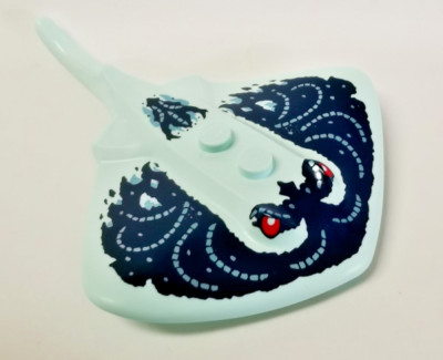 LEGO Manta Ray Stingray Aqua and Blue Metallic Sea Creature Ocean ...