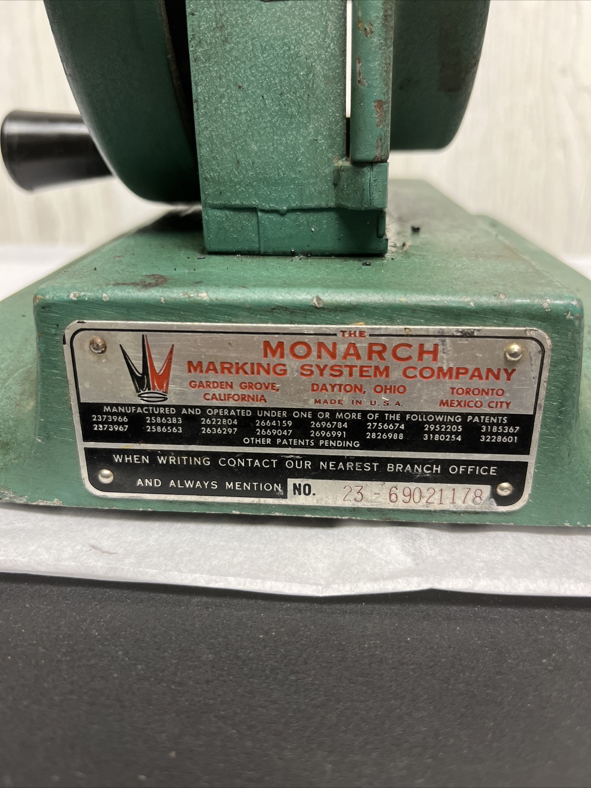 Vintage Monarch 23 Dail-A-Pricer Price Tag Marking Machine Label Maker ...
