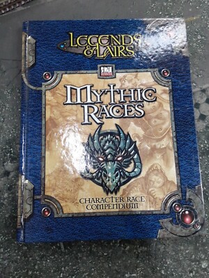 Mythic Races d20 3.0 Fantasy flight games Legends & Lairs D&D NEW book ...