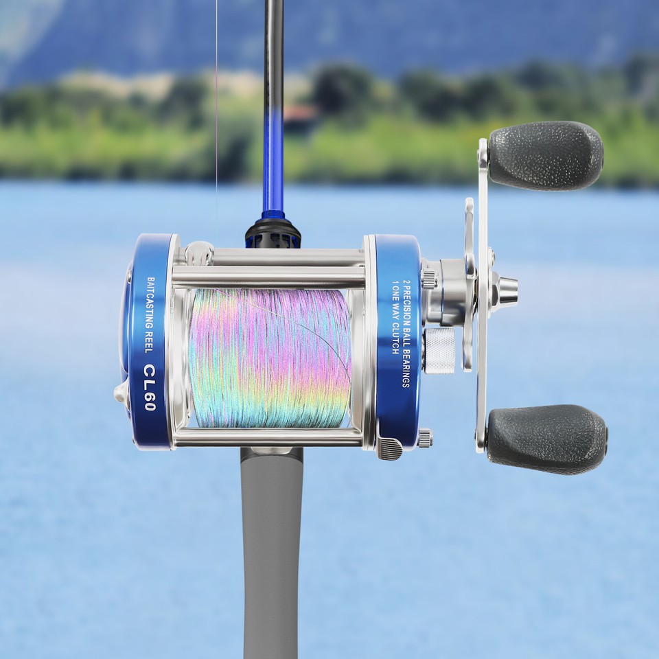 Baitcasting Fishing Reel Round Baitcasting Reel Conventional Reel for ...