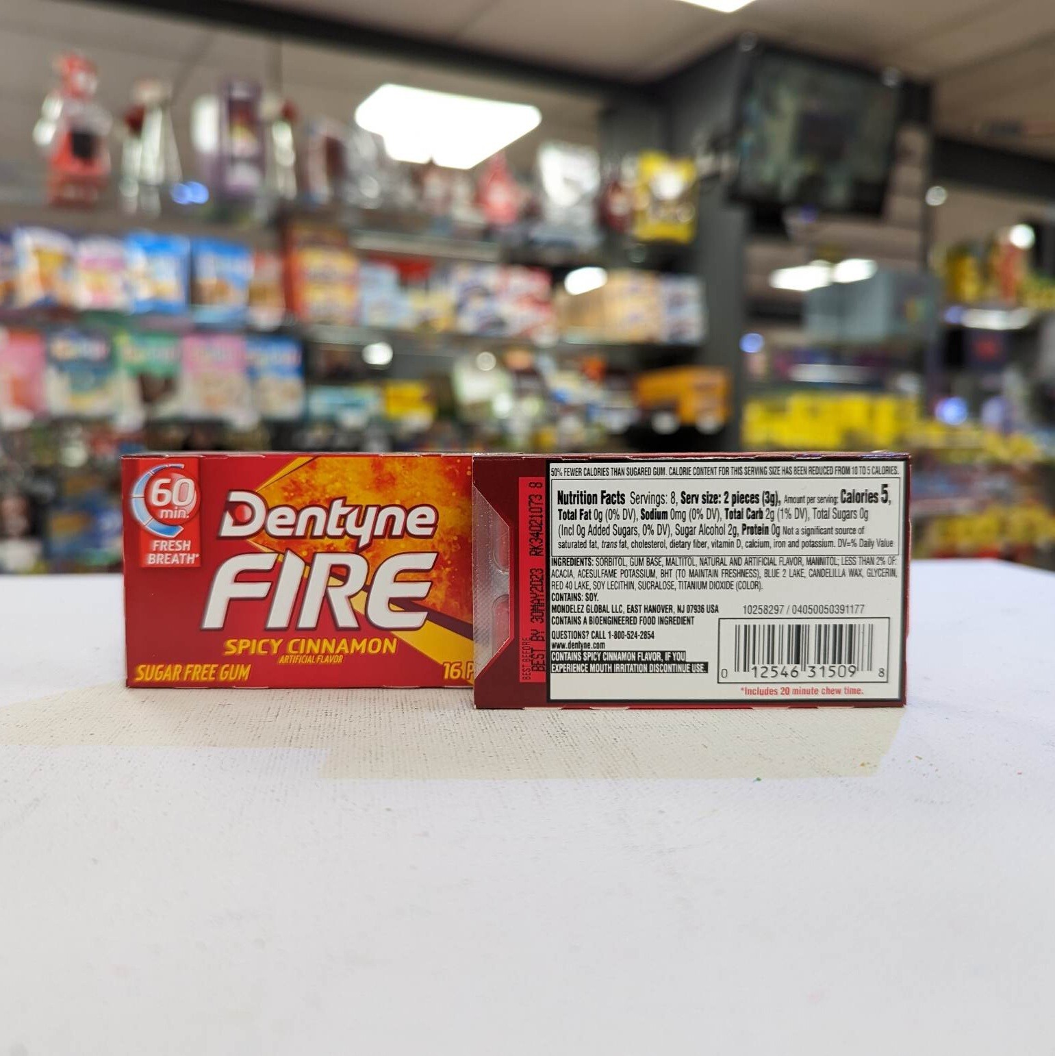 Dentyne Fire Spicy Cinnamon 2 Packs of 16 Pieces American Gum Apr 2020 ...