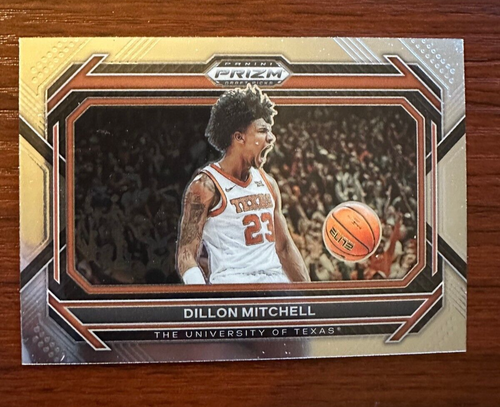 2023-24 Prizm Draft Picks Base Variation #35 Dillon Mitchell - Texas ...