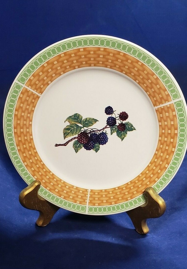 Royal Norfolk China Blackberry Decorative Fruit Plate Approx 7 1/5 ...