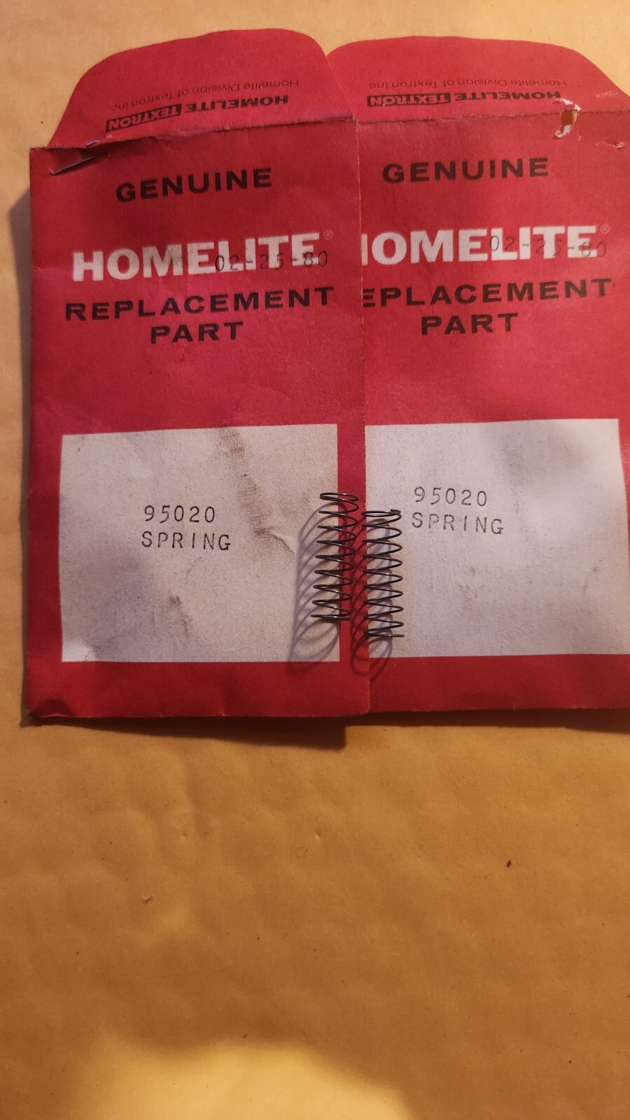 (2) PACK HOMELITE RYOBI 95020A Genuine Compression Spring Replace ...