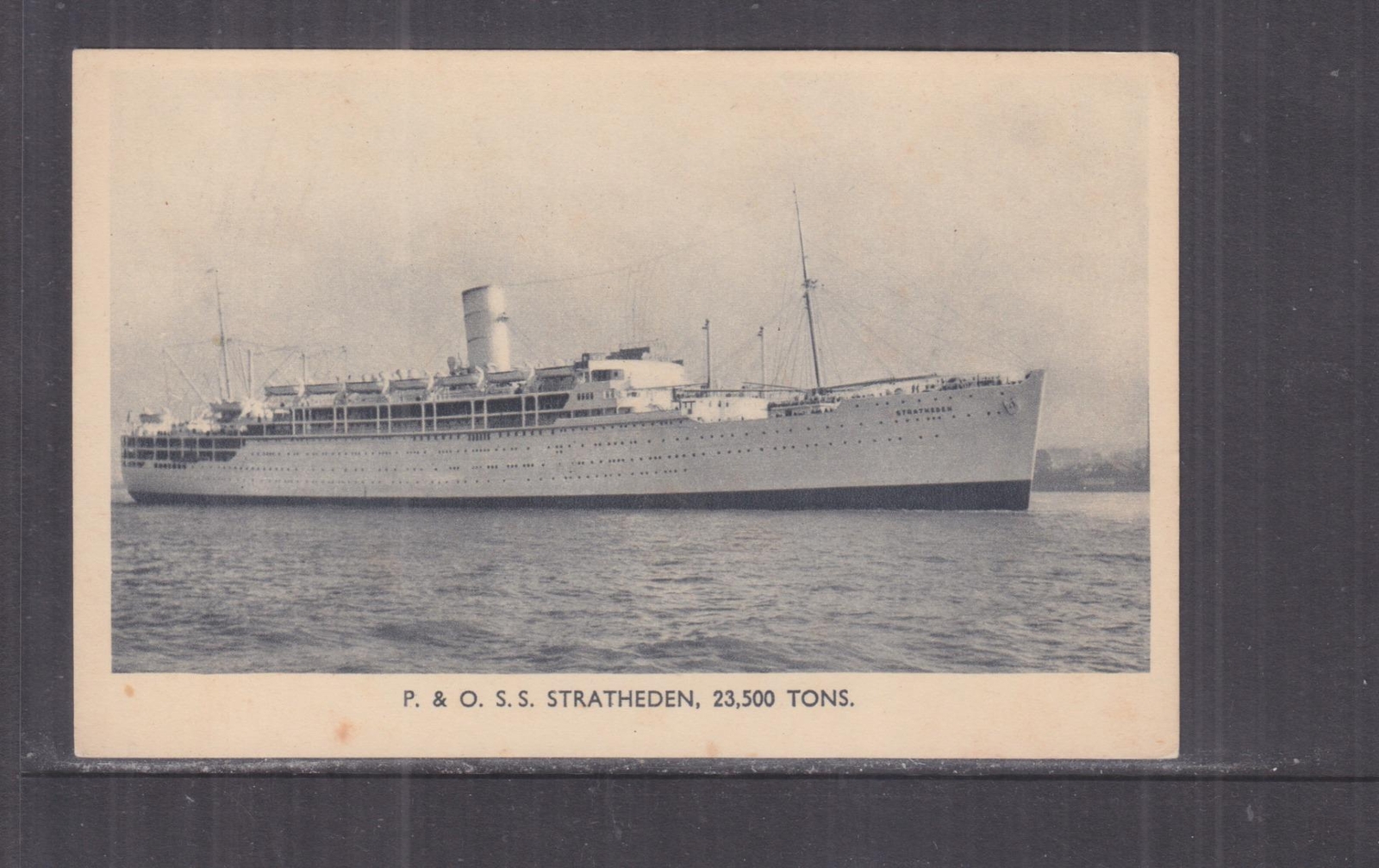P & O " SS STRATHEDEN " c1937 ppc., unused. | eBay