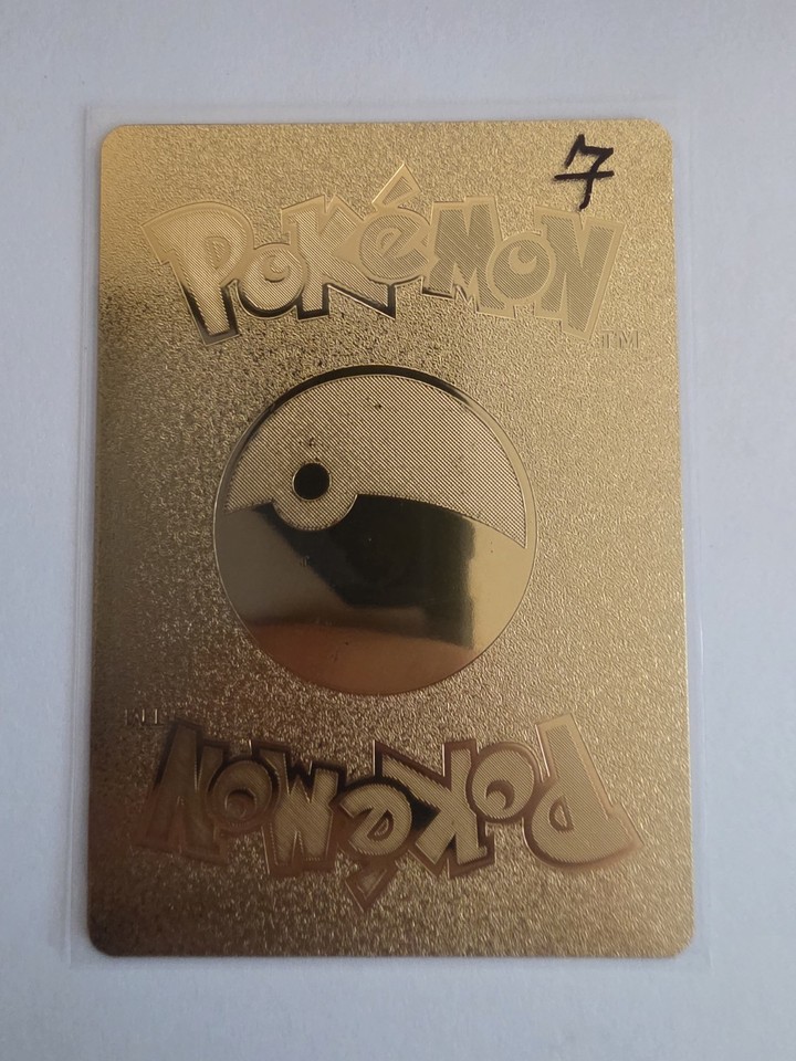 Pokémon Gold Foil Fan Art - Pikachu VMAX #044/185 - Rainbow Gold Card ...