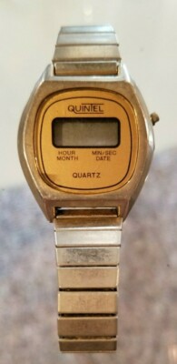 Vintage Quintel LCD Quartz Digital Men's/Youth Wristwatch | eBay