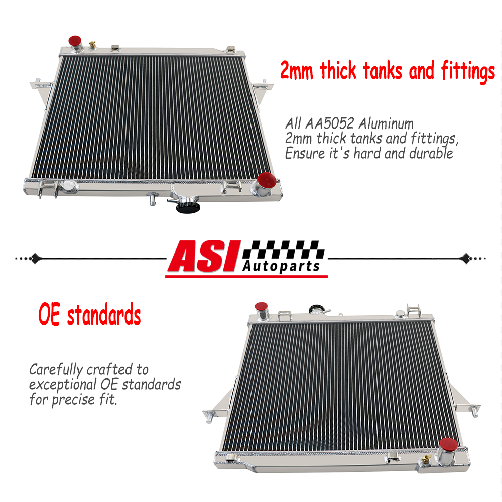 3rows Radiator For 03-07 HOLDEN RODEO RA 3.5L 3.0TDD;07-12 ISUZU D-MAX ...