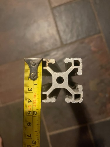 Lot of 2 - 14 inch 8020 Aluminum T-Slot Extrusion Rails hardware ...