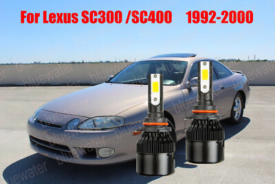 LED For Lexus SC300/SC400 1992-2000 Headlight Kit 9006 HB4 CREE Bulbs ...
